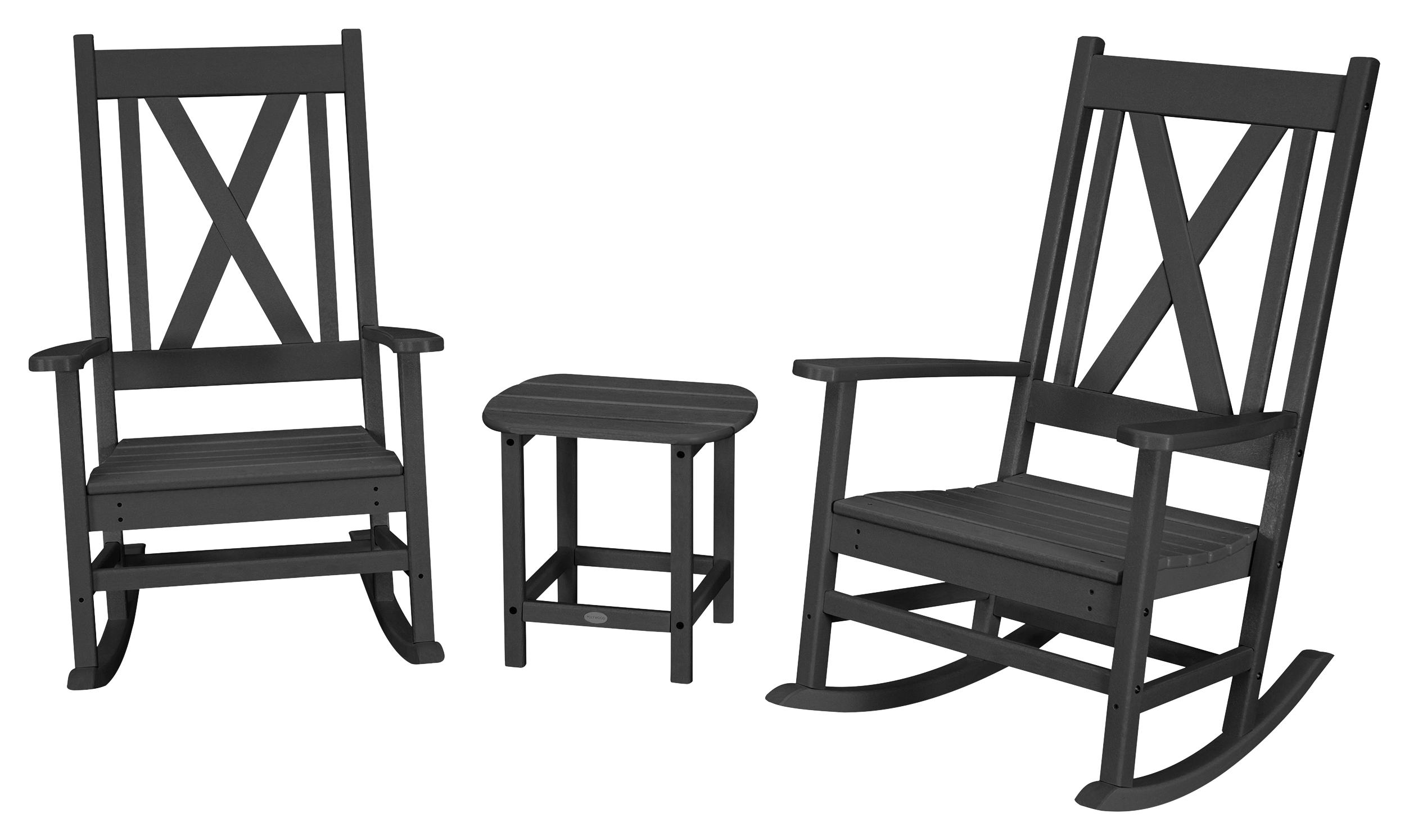 POLYWOOD Braxton 3-Piece Porch Rocking Chair Set | Bass Pro Shops